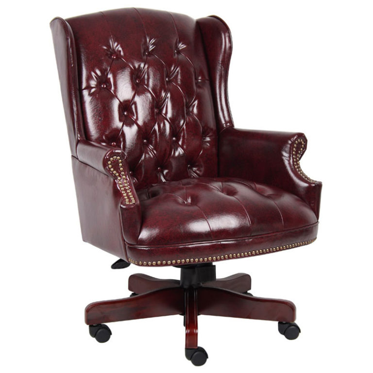 Boss Wingback Traditional Chair In Black – BossChair