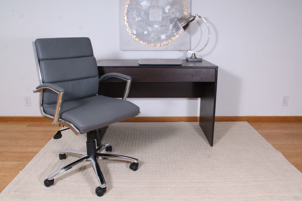 Boss Caressoftplus Vinyl Executive Mid-Back Chair – BossChair