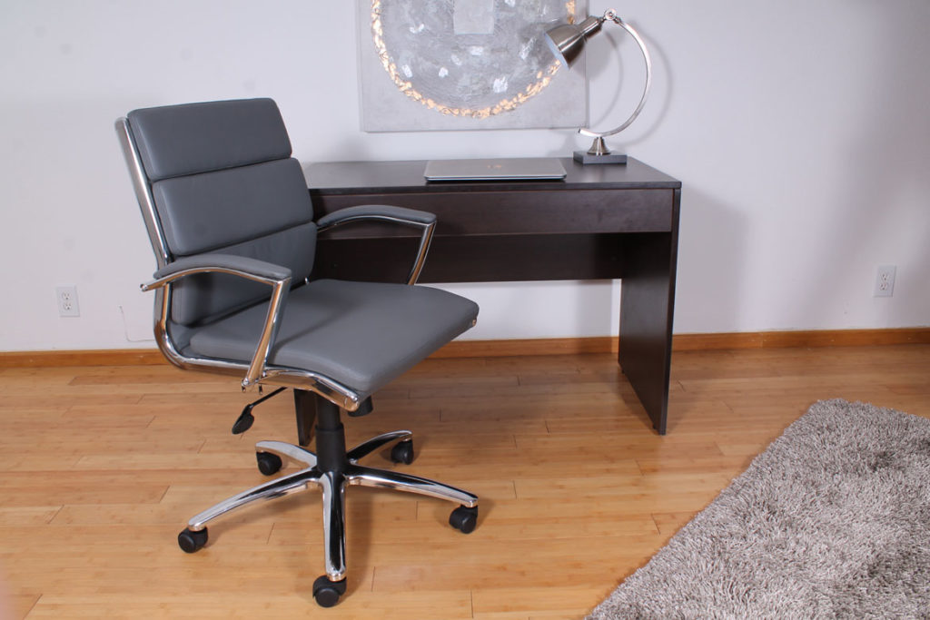 Boss Caressoftplus Vinyl Executive Mid-Back Chair – BossChair