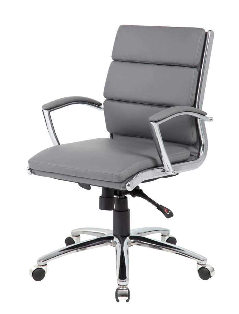 Boss Caressoftplus Vinyl Executive Mid-Back Chair – BossChair