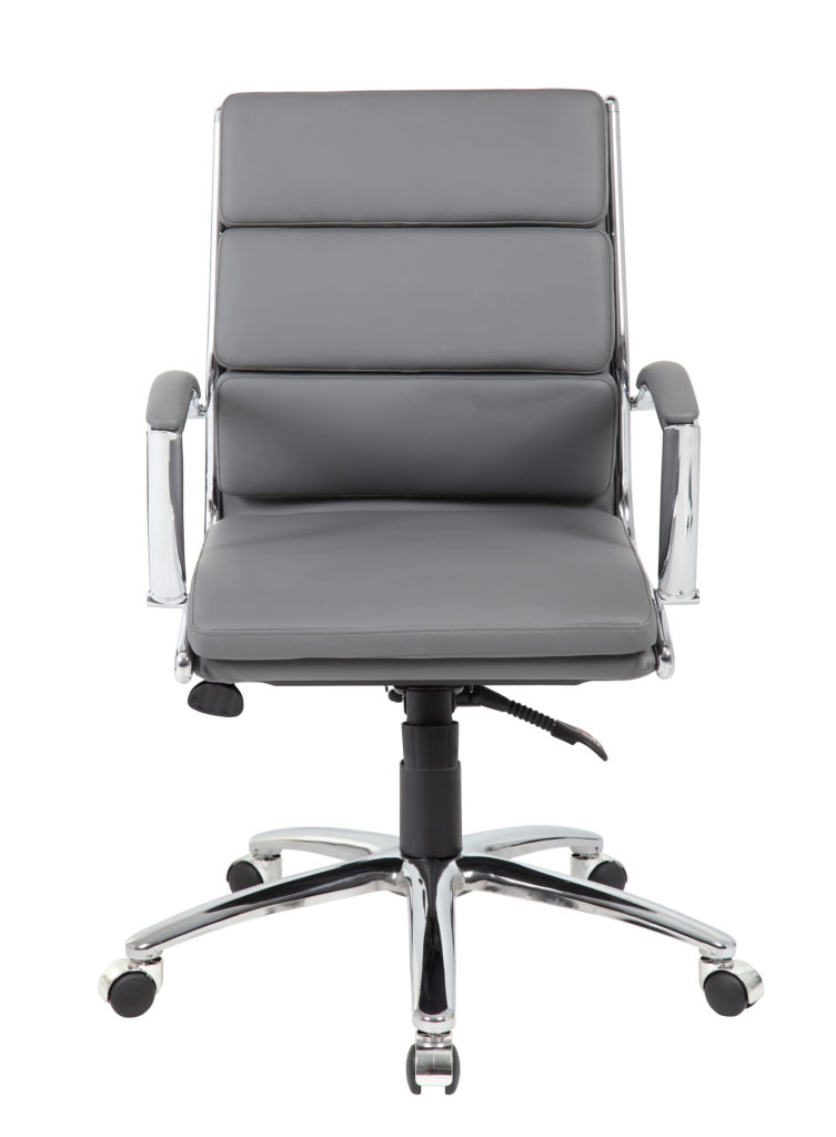 Boss Caressoftplus Vinyl Executive Mid-Back Chair – BossChair
