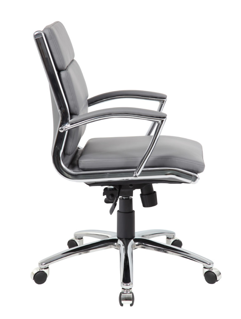 Boss Caressoftplus Vinyl Executive Mid-Back Chair – BossChair