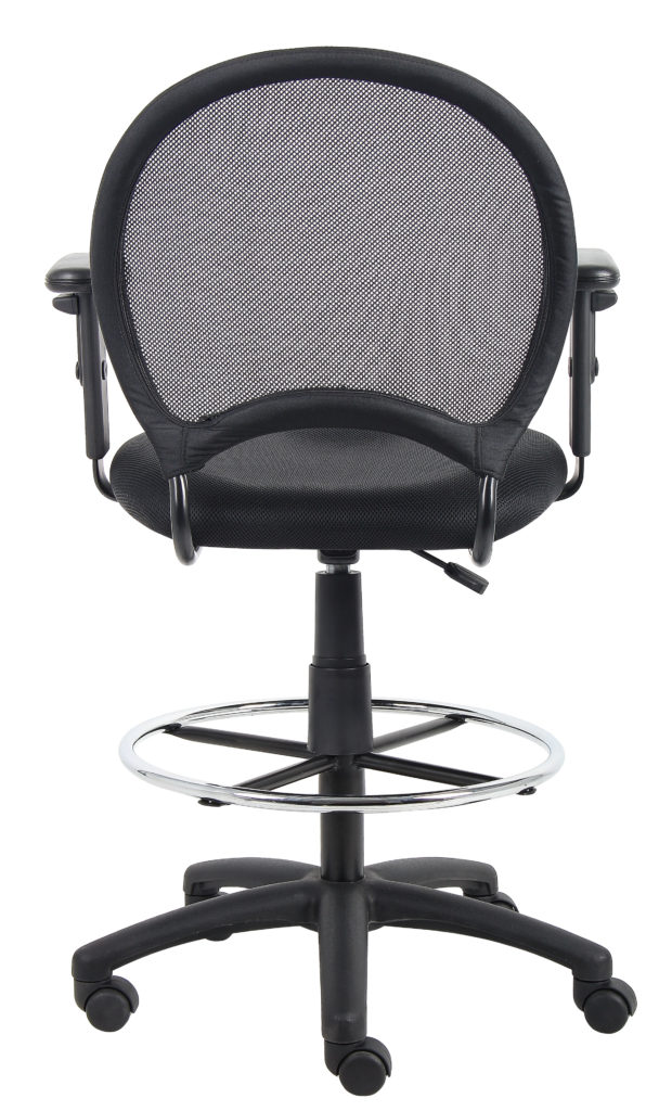 Boss Mesh Drafting Stool W/ Adjustable Arms – BossChair