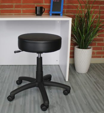 The DOT stool, Black Antimicrobial Vinyl – BossChair