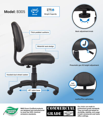 Boss Black Posture Chair – BossChair