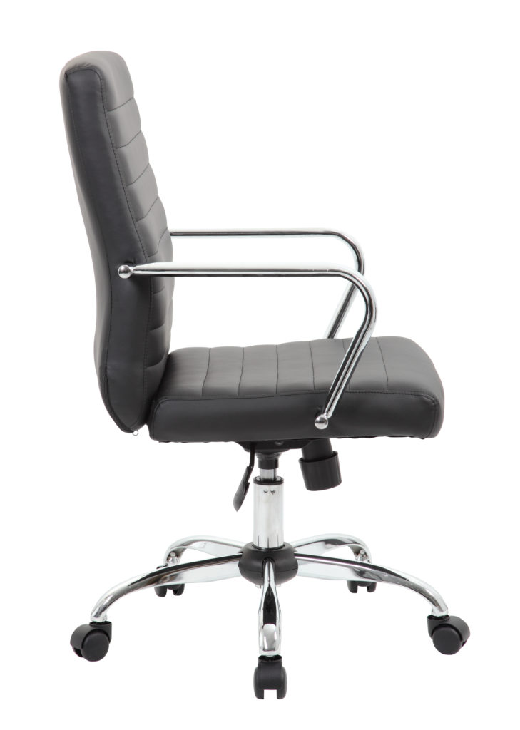 Boss Retro Task Chair with Chrome Fixed Arms – BossChair