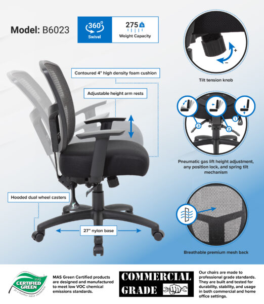 Contract Mesh Task Chair – BossChair