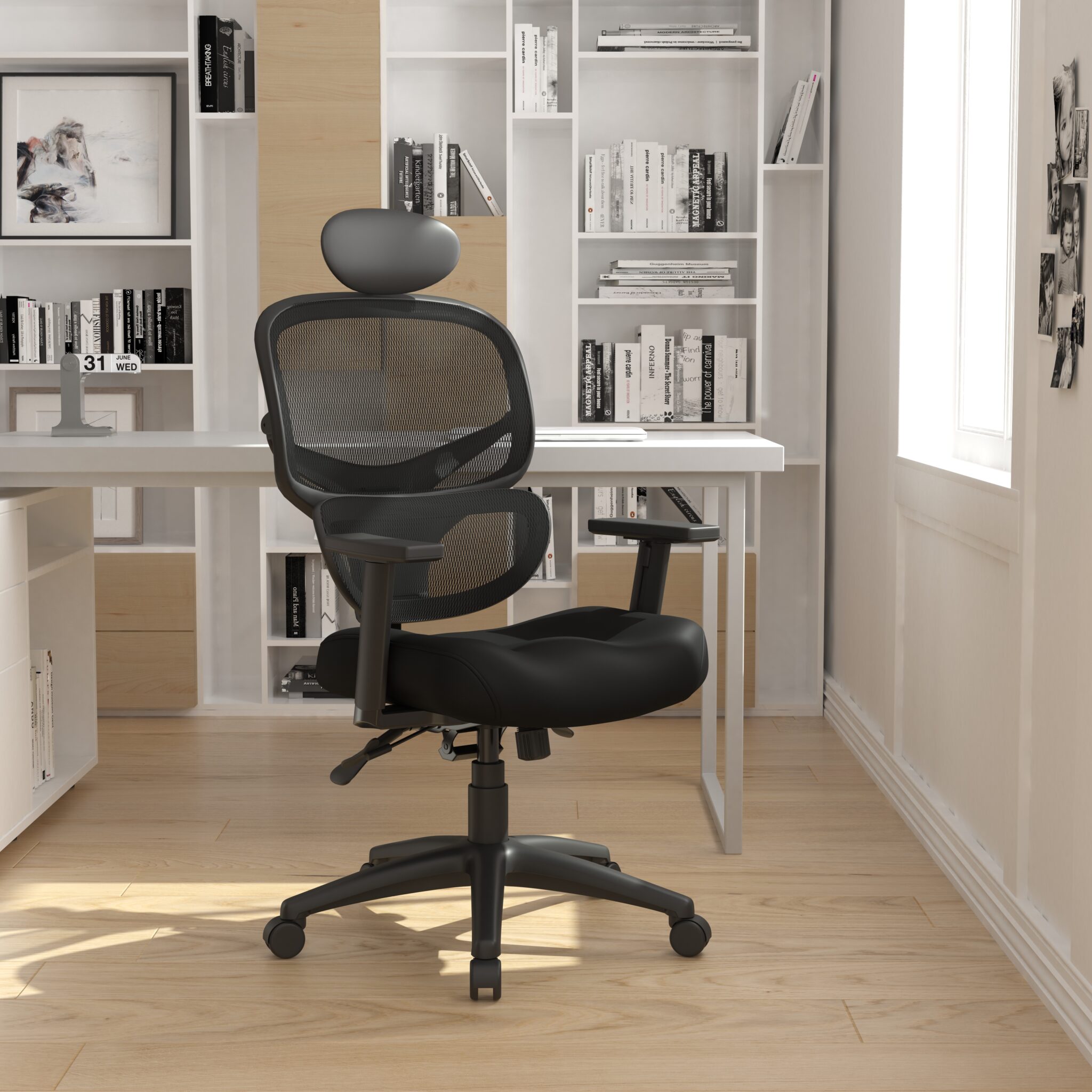 Boss Multi-Function Mesh Task Chair w/Headrest – BossChair