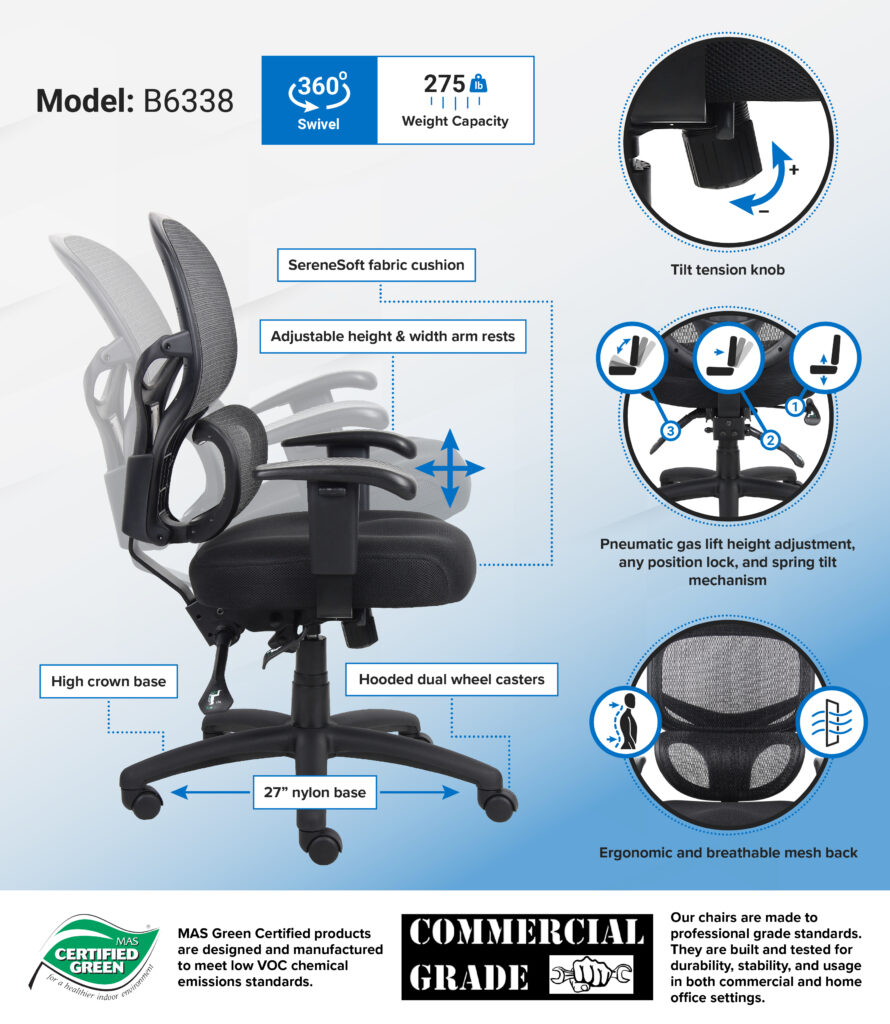 Boss Multi-Function Mesh Task Chair – BossChair