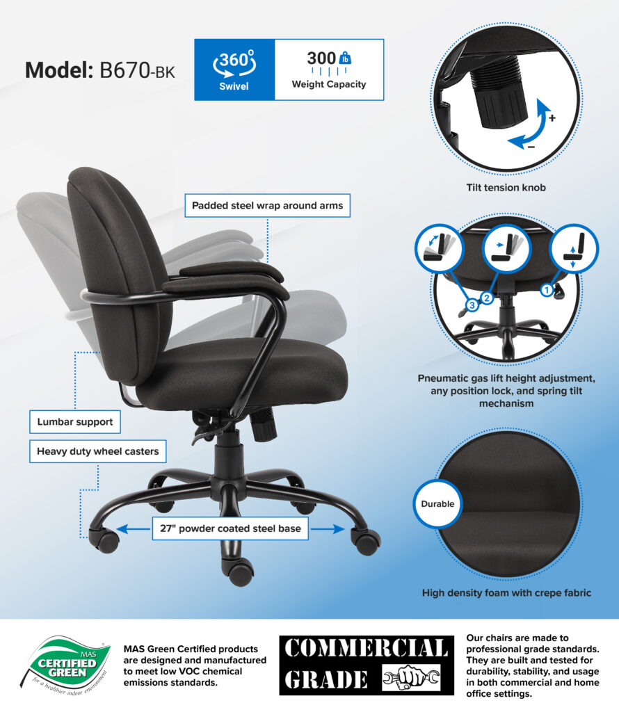 Boss Heavy Duty Task Chair – BossChair