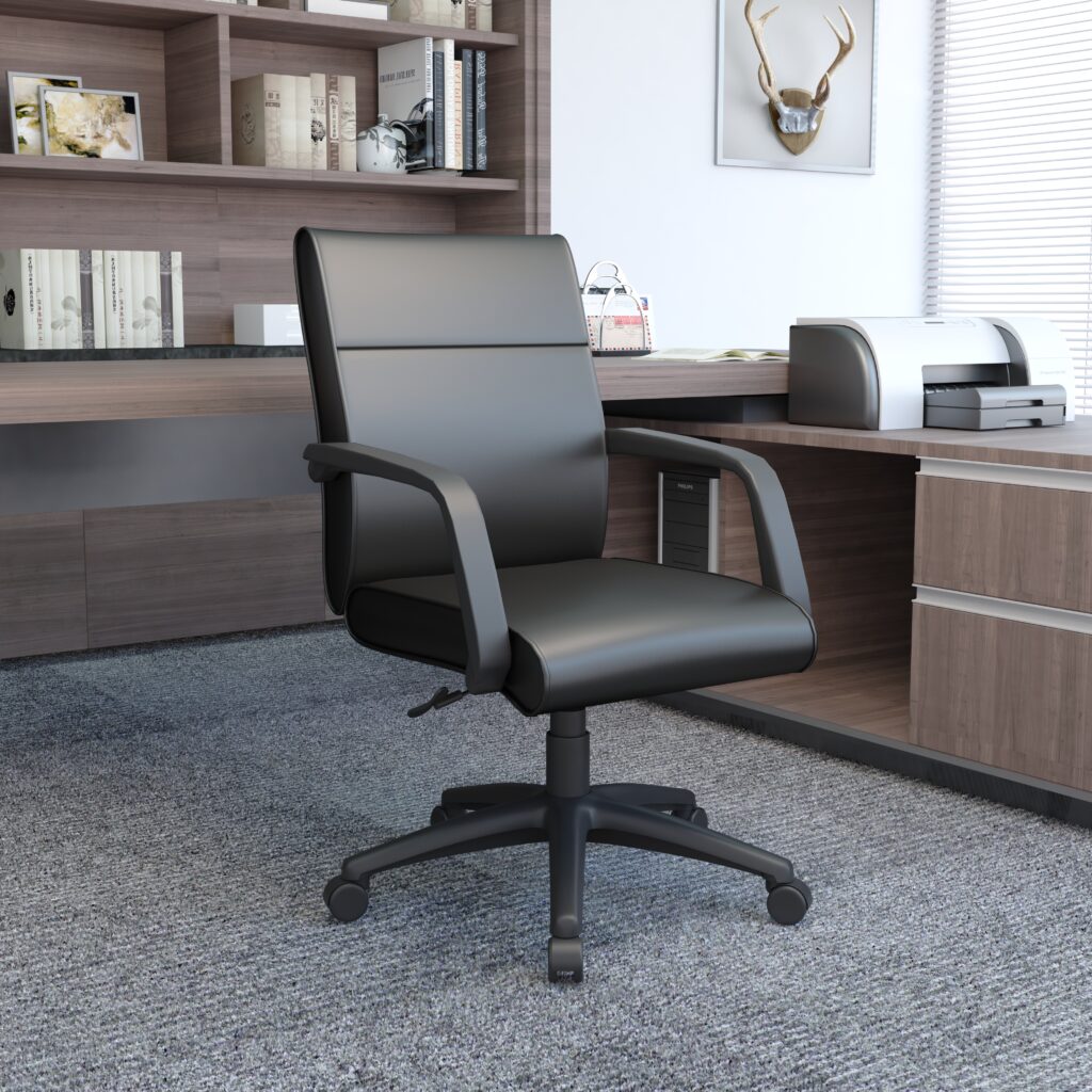 Boss Mid Back Executive Chair In LeatherPlus – BossChair
