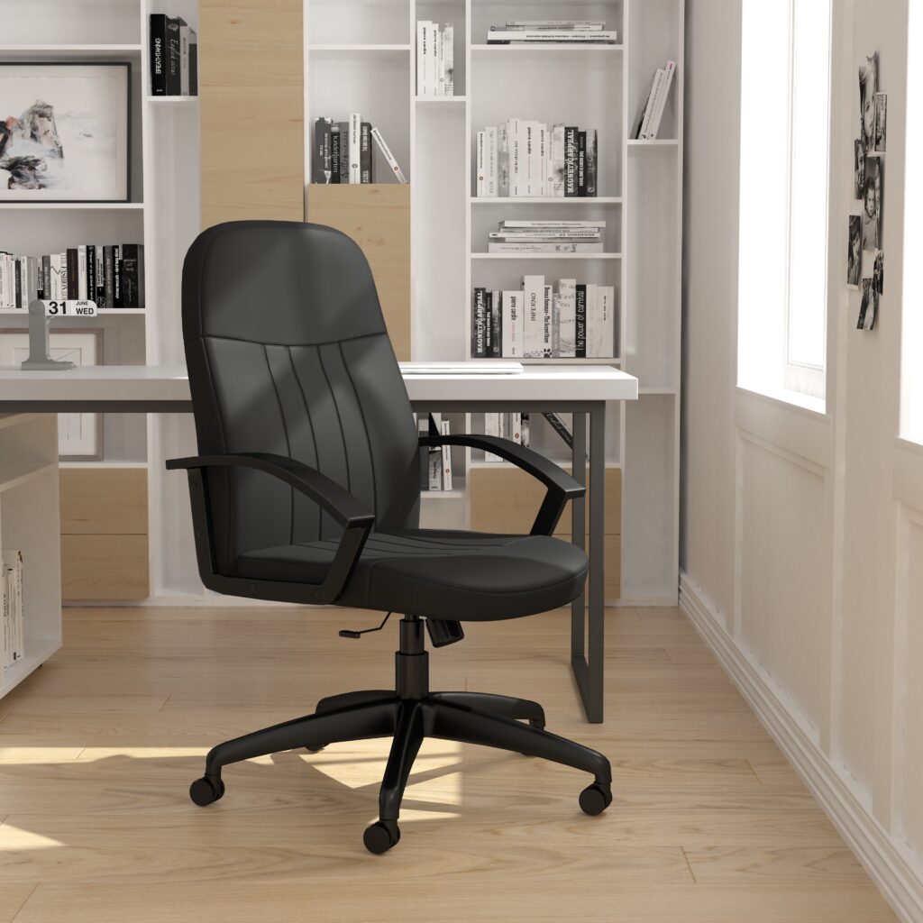 Boss Mid Back Fabric Managers Chair In Black – BossChair