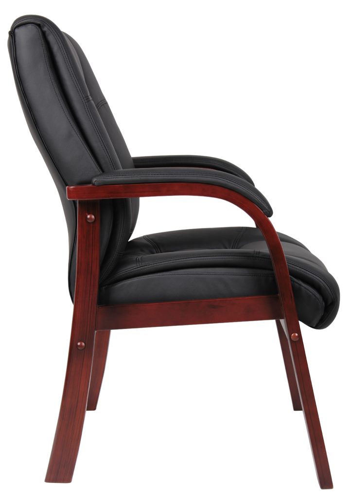 Boss Mid Back Wood Finished guest, accent or dining chair – BossChair