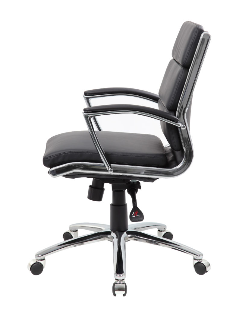 Boss Caressoftplus Vinyl Executive Mid-Back Chair – BossChair