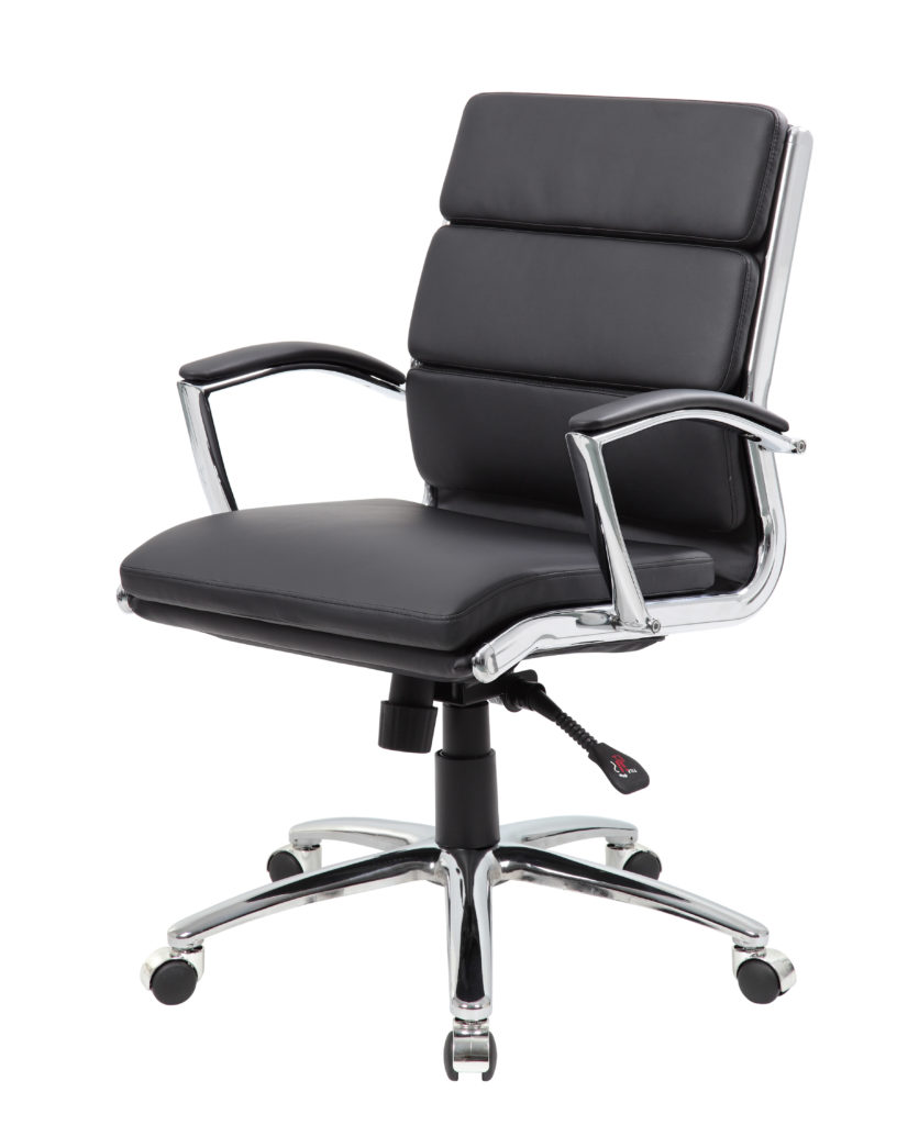 Boss Caressoftplus Vinyl Executive Mid-Back Chair – BossChair