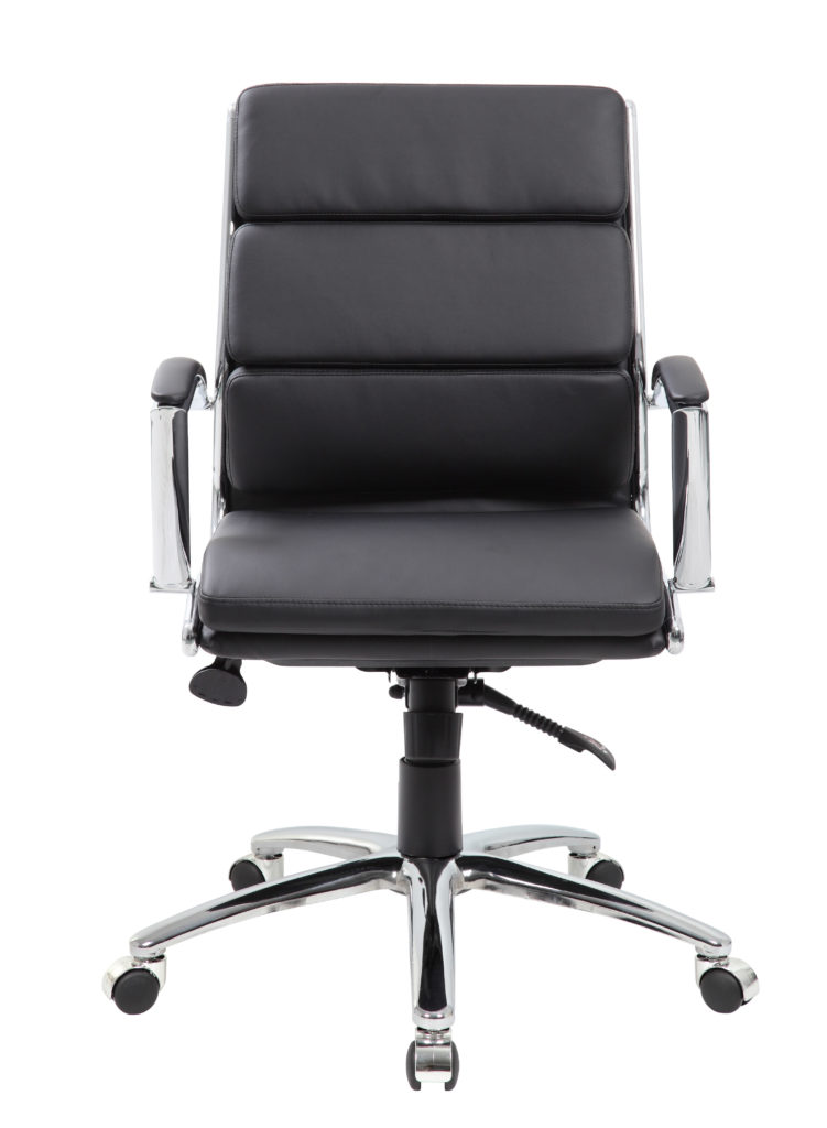 Boss Caressoftplus Vinyl Executive Mid-Back Chair – BossChair
