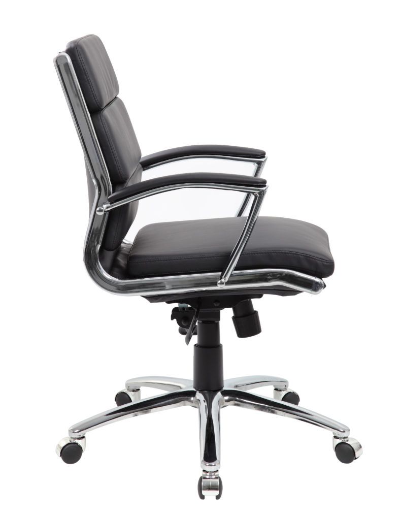 Boss Caressoftplus Vinyl Executive Mid-Back Chair – BossChair
