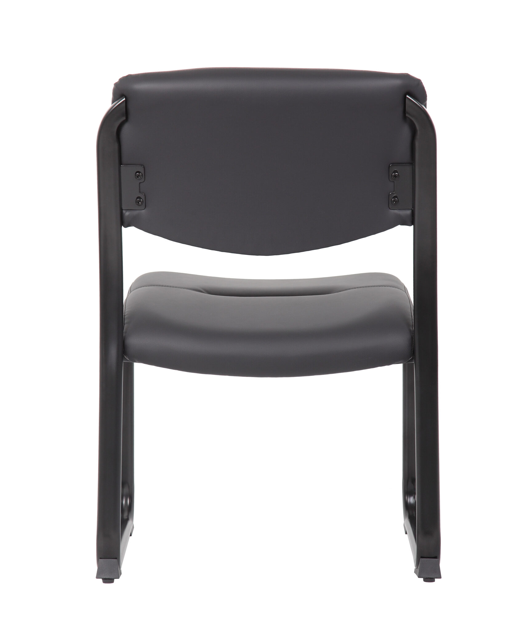 Boss Leather Sled Base Side Chair – BossChair