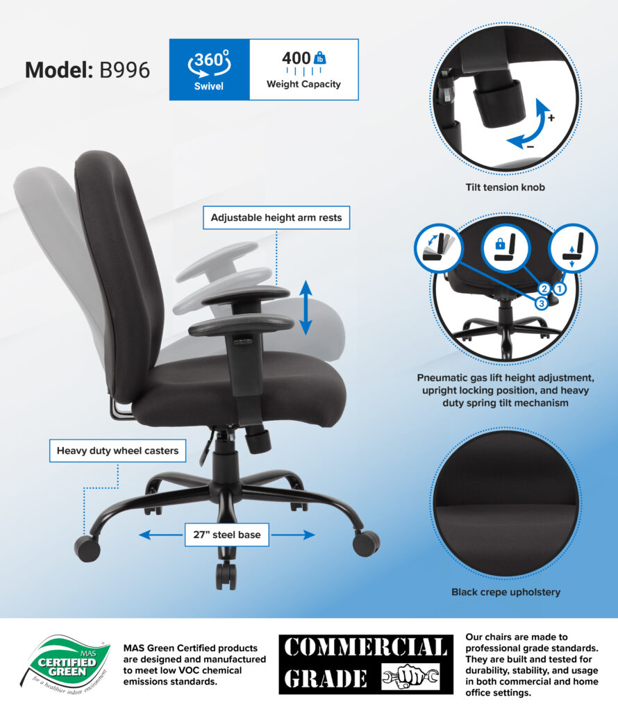 Boss Heavy Duty Task Chair – BossChair