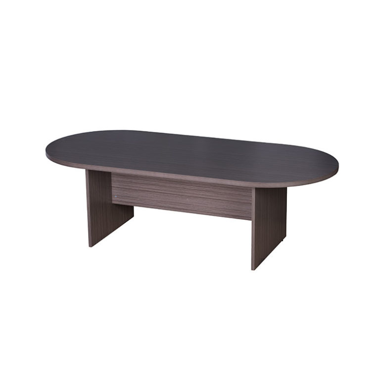 Boss 95W X 43D Race Track Conference Table, Driftwood – BossChair