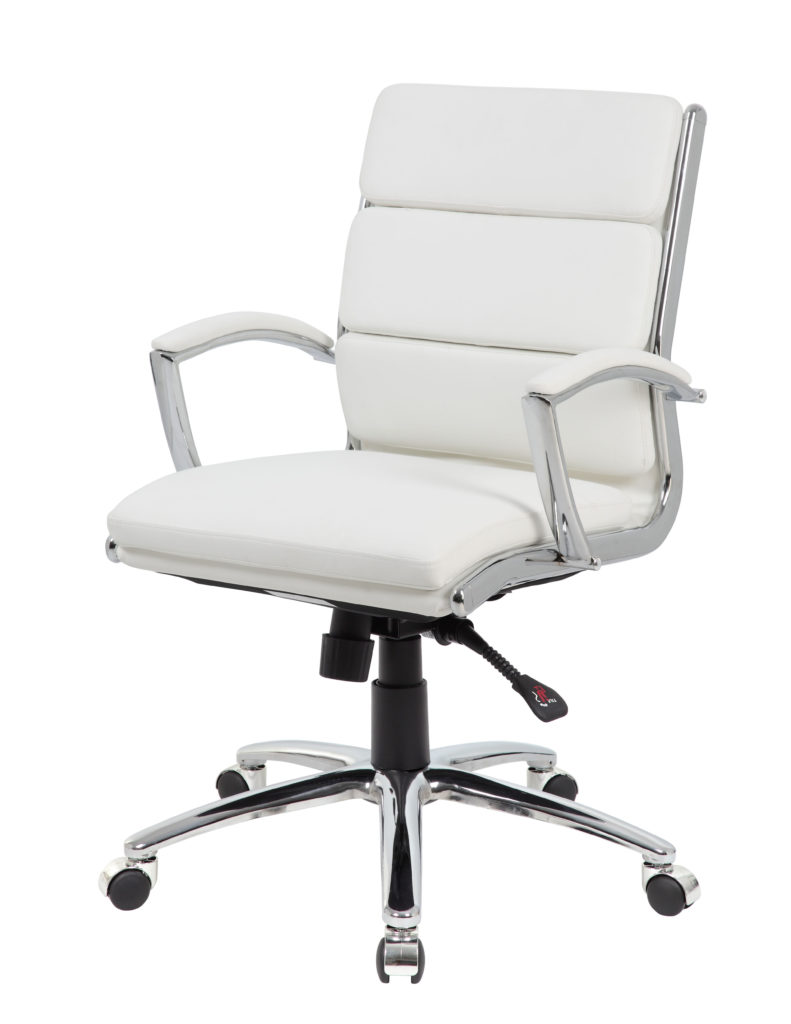 Boss Caressoftplus Vinyl Executive Mid-Back Chair – BossChair