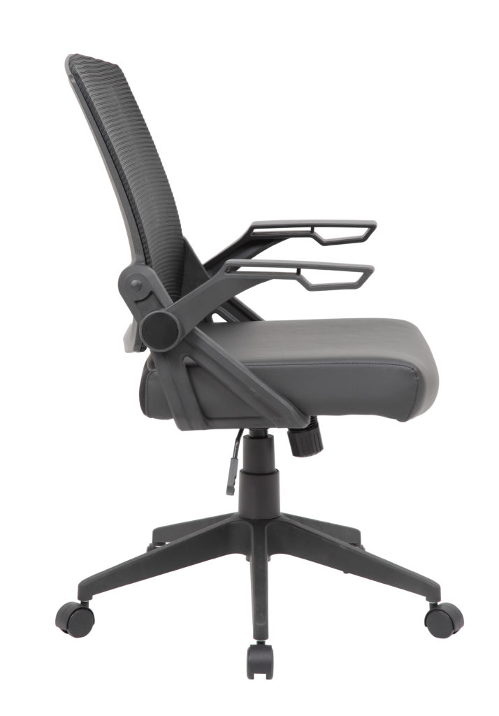 Boss Black Flip Arm Mesh Task Chair – BossChair