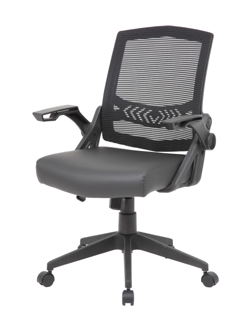 Boss Black Flip Arm Mesh Task Chair – BossChair