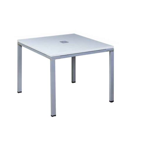 Boss Simple System 36 X 36 Meeting Table, White – BossChair