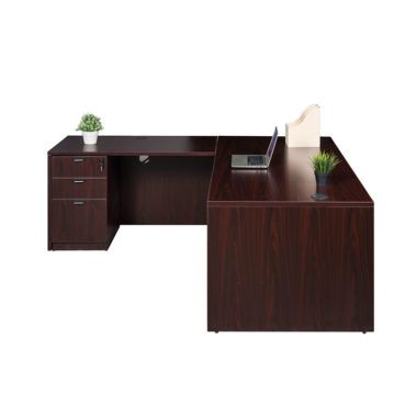 Boss 71 Inch Desk, Executive L-Shape Corner Desk with File Storage ...