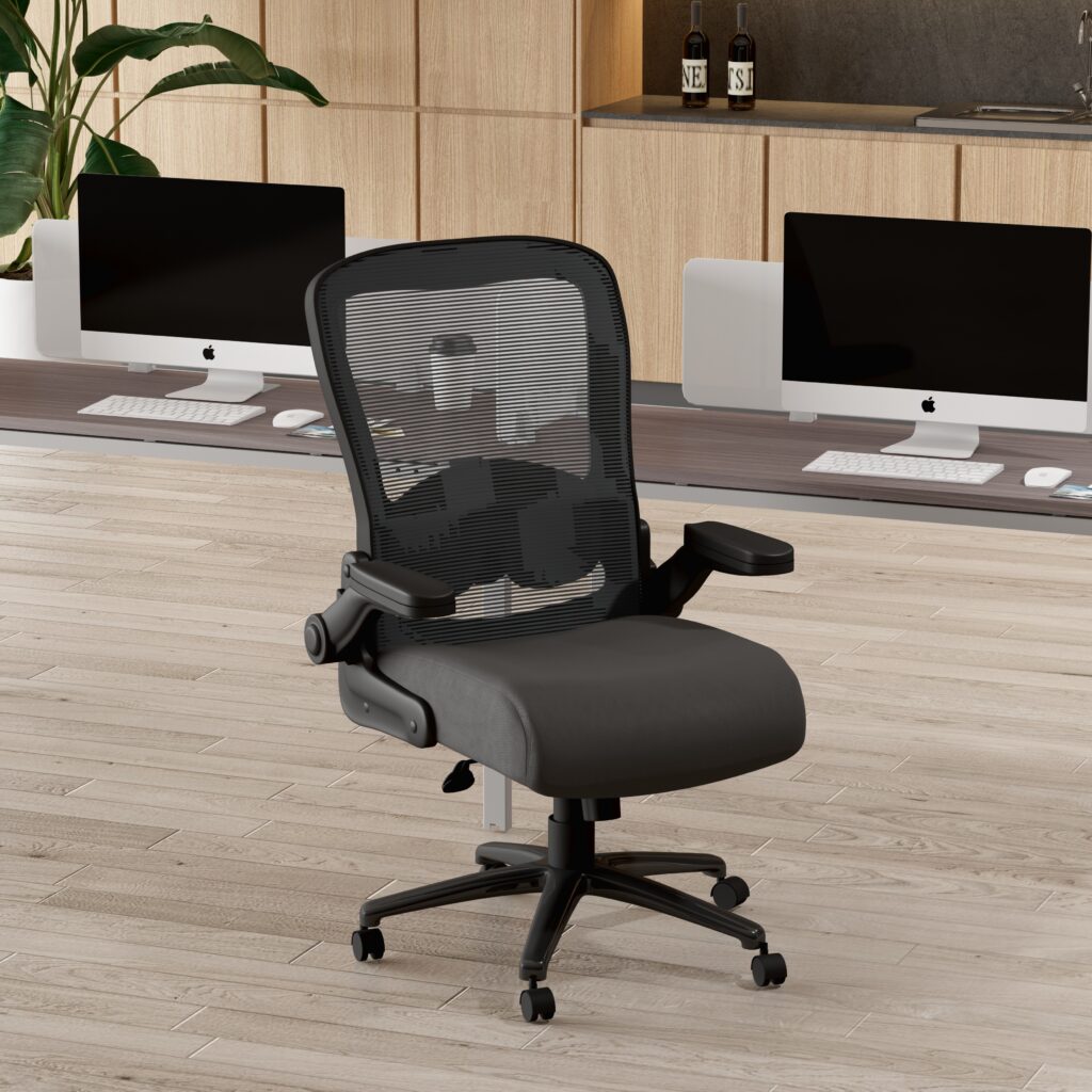 Boss Heavy Duty Flip Arm Mesh Task Chair – BossChair