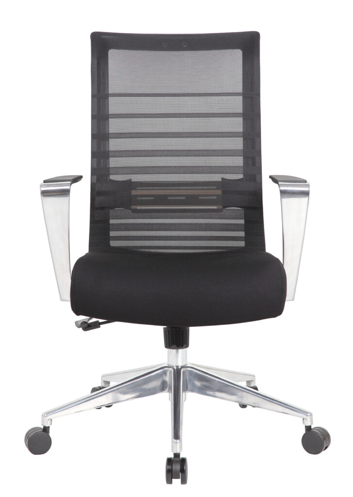 Boss Horizontal Mesh Back Task Chair, Aluminum Arms/Base – BossChair