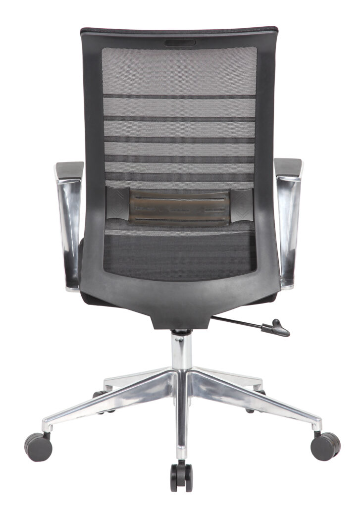 Boss Horizontal Mesh Back Task Chair, Aluminum Arms/Base – BossChair
