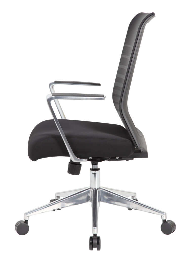 Boss Horizontal Mesh Back Task Chair, Aluminum Arms/Base – BossChair