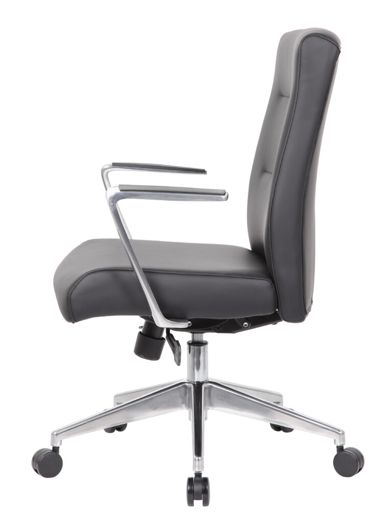 Boss Modern Conference Chair with Aluminum Arm & Base – BossChair