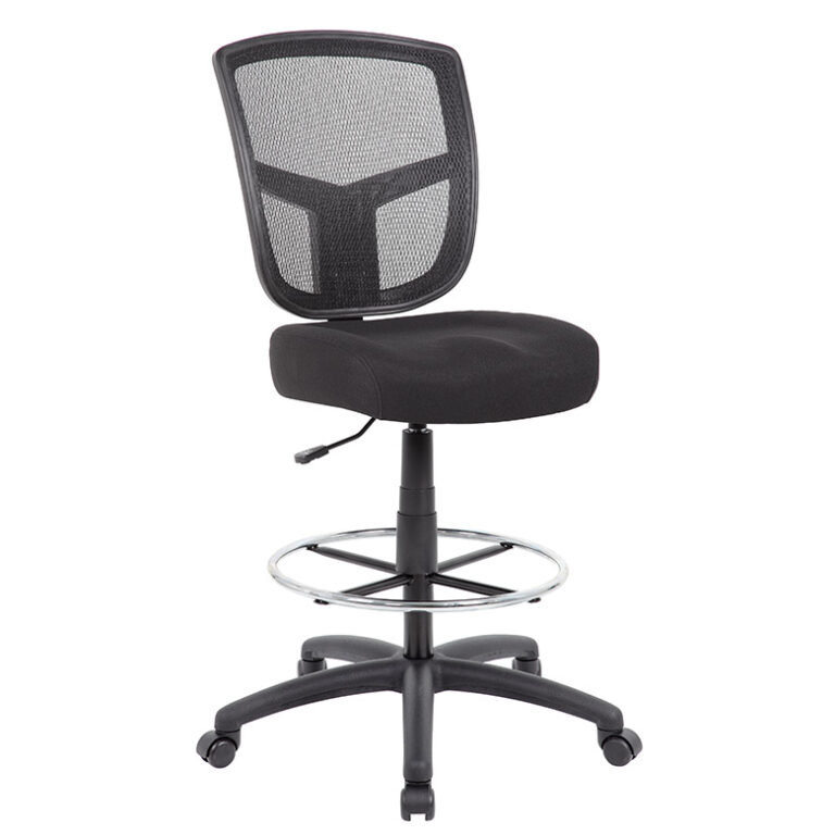 Boss Contract Mesh Armless Drafting Stool – BossChair