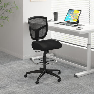 Boss Contract Mesh Armless Drafting Stool – BossChair