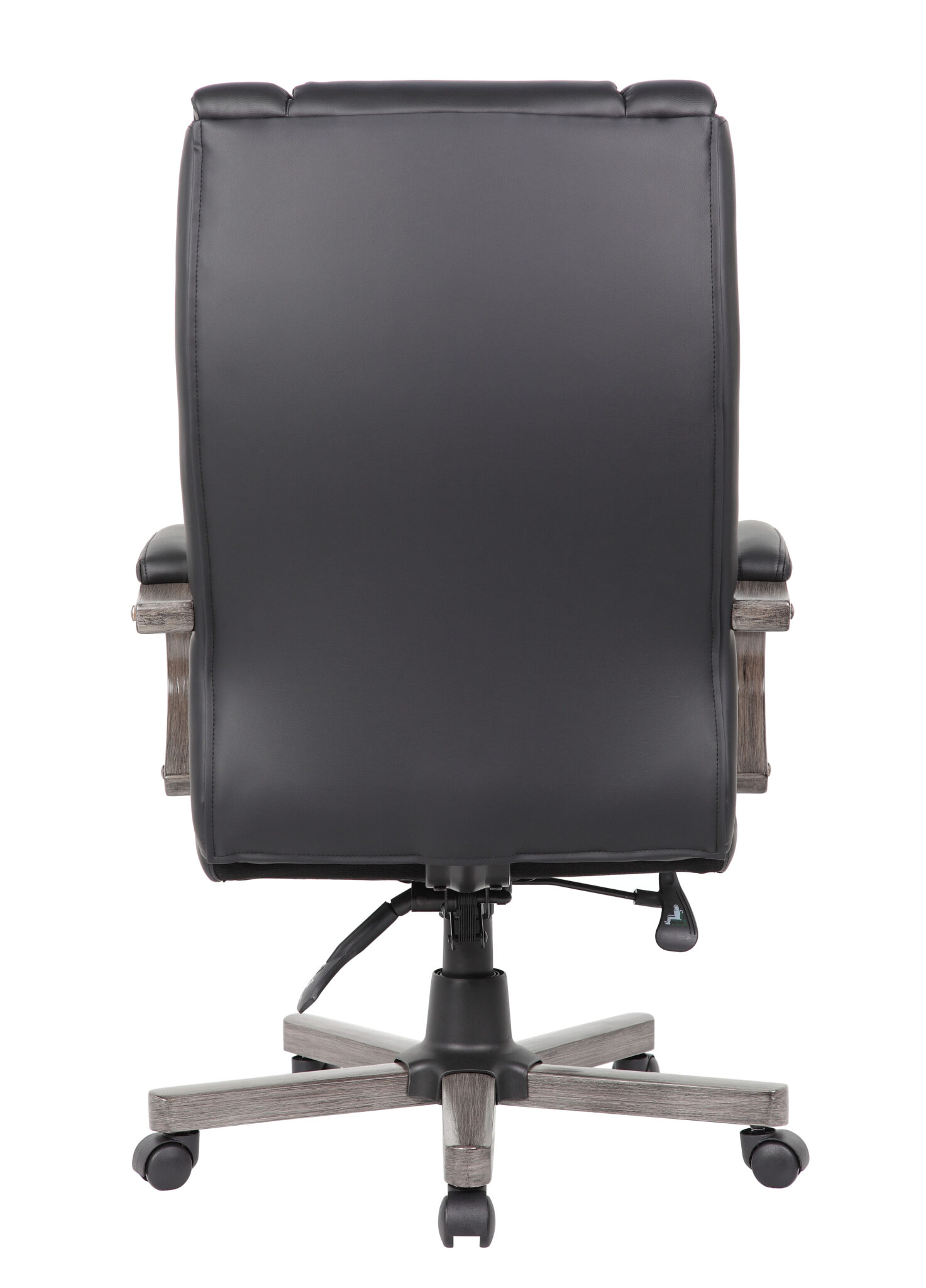 Boss High Back Executive Wood Finished Chairs, Grey – BossChair