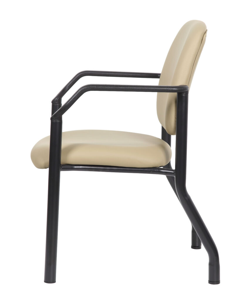 Boss Chair Mid Back Guest Chair, 300 lb capacity, Antimicrobial Vinyl ...